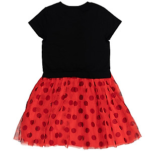 Miraculous Ladybug Little Girls Tulle Dress Black/Red 6