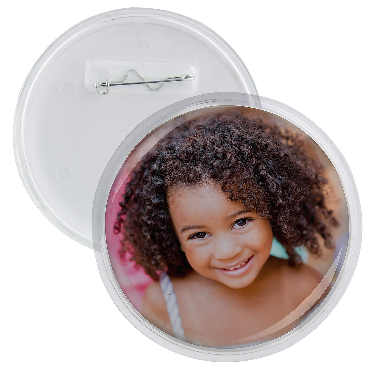 3" DIY Snap Together Pin Back Buttons - 12 Pack