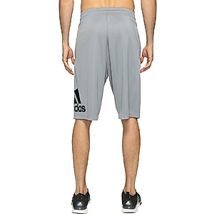 adidas Men's Basketball Crazylight Shorts, Grey/Black, Medium