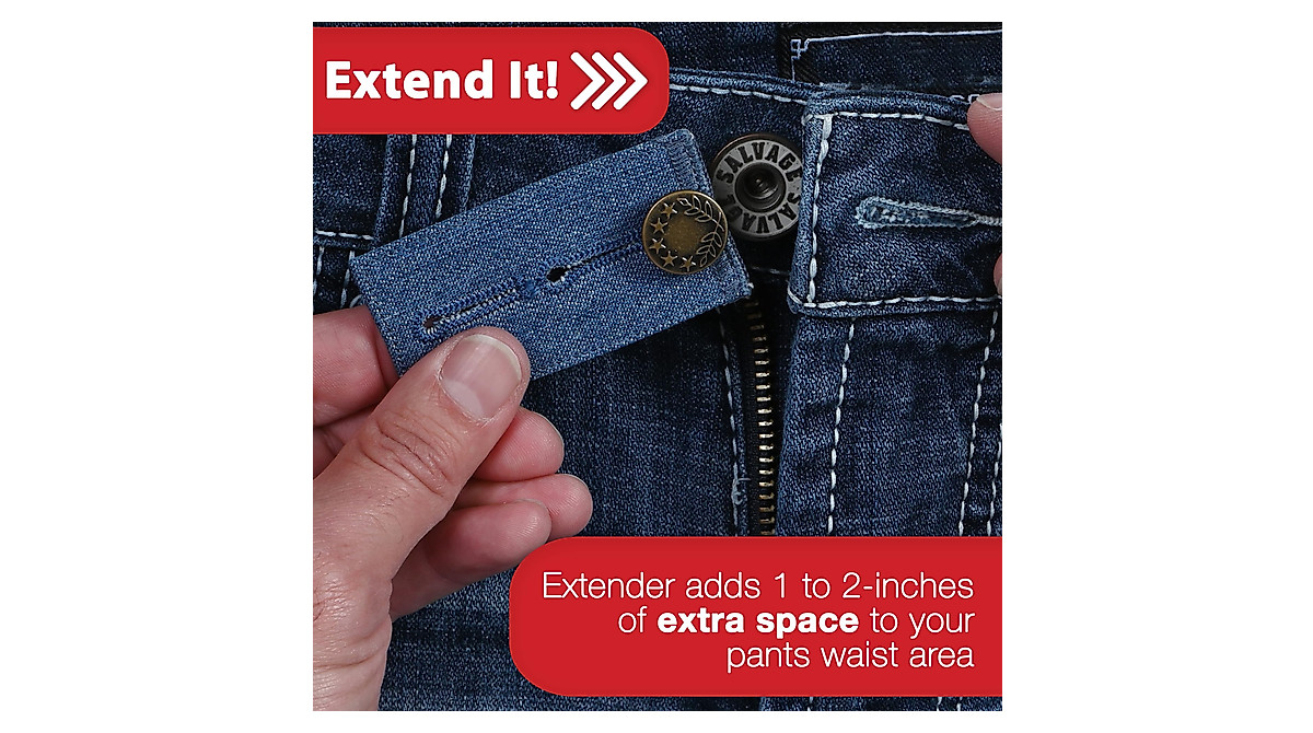 Button Extender for Pants – Comfortable Waist Expander for Men & Women