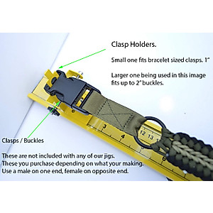 Acid Tactical® 47" Adjustable Paracord Jig - Lightweight Aluminum - for Bracelets, Keychains, Belts, Slings, Straps & More - Accommodates Any Clasp or Hook