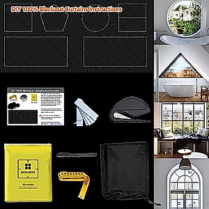 SESEGEER Window Blackout Curtains DIY Blackout Shades 57"*39"1pcsThat can be Cut Blackout Blinds for Baby Nursery, Bedroom & Car