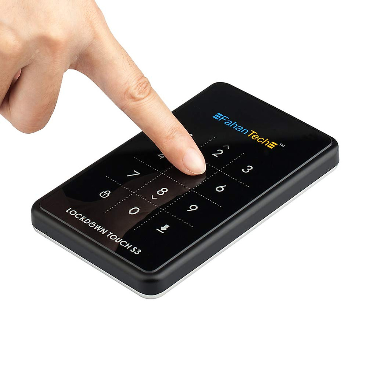 FahanTech Made in Korea - Upgraded SATA III Lockdown Series AES 256-bit Hardware Encrypted Hard Drive Enclosures (SATA III Metal-Black)