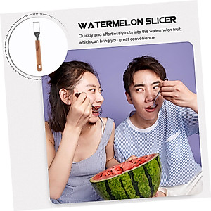 RORPOIR Watermelon Slicer Cutter Large Watermelon Slicer Portable Easy Cube Slicing Kitchen Gadgets Stainless Steel