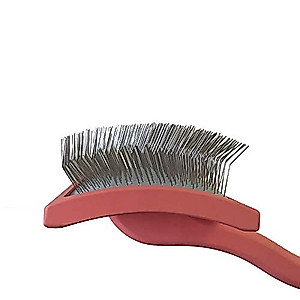 Chris Christensen Brush Bundle - Big G Dog Slicker Brush, Perfect for Doodles, Angled Round Ground Pins - 27 mm Original Series Oval Pin Dog Brush - Stainless Steel Pins, Beech Wood Body