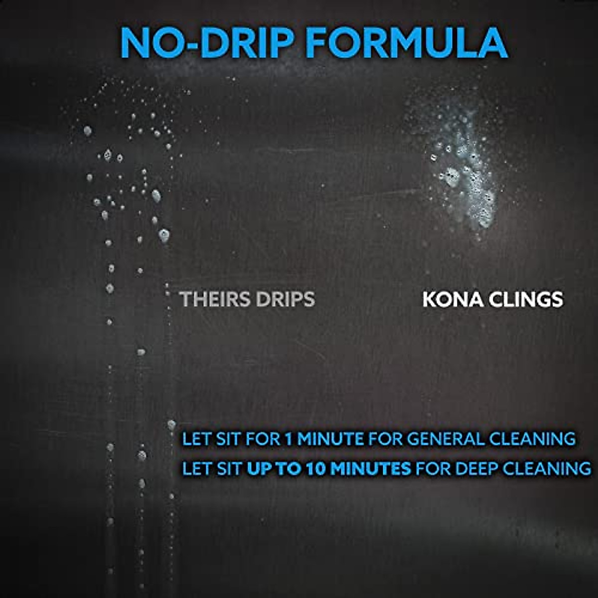 Kona Safe/Clean Grill Cleaner Spray - Now 40% More Cleaning Power, Heavy Duty No-Drip Gel, Eco-Friendly, Food Safe, BBQ Grate Degreaser, Biodegradable, Made in Michigan USA - 23oz