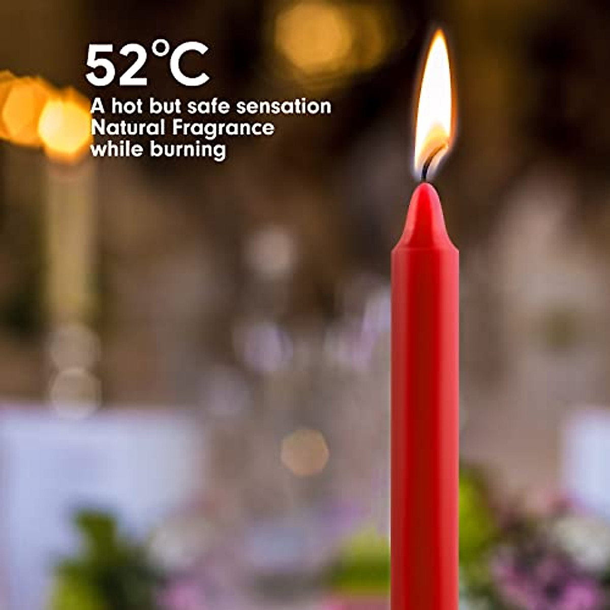 MANFLY Low Temperature Candles Low Heat Romantic Candles Wax for Couples, Wedding, Home Decoration (12pcs)