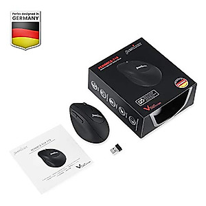 Perixx PERIMICE-719 Right-Handed Wireless Mini Vertical Mouse, 3 Level DPI