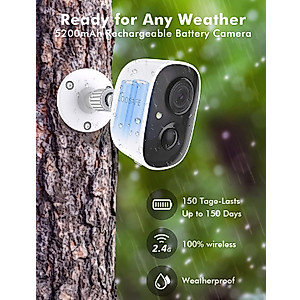 Security Cameras Wireless Outdoor for Home Surveillance, 1080P Spotlight Camera Color Night Vision, PIR Motion Detection, Lifetime Free Cloud Storage