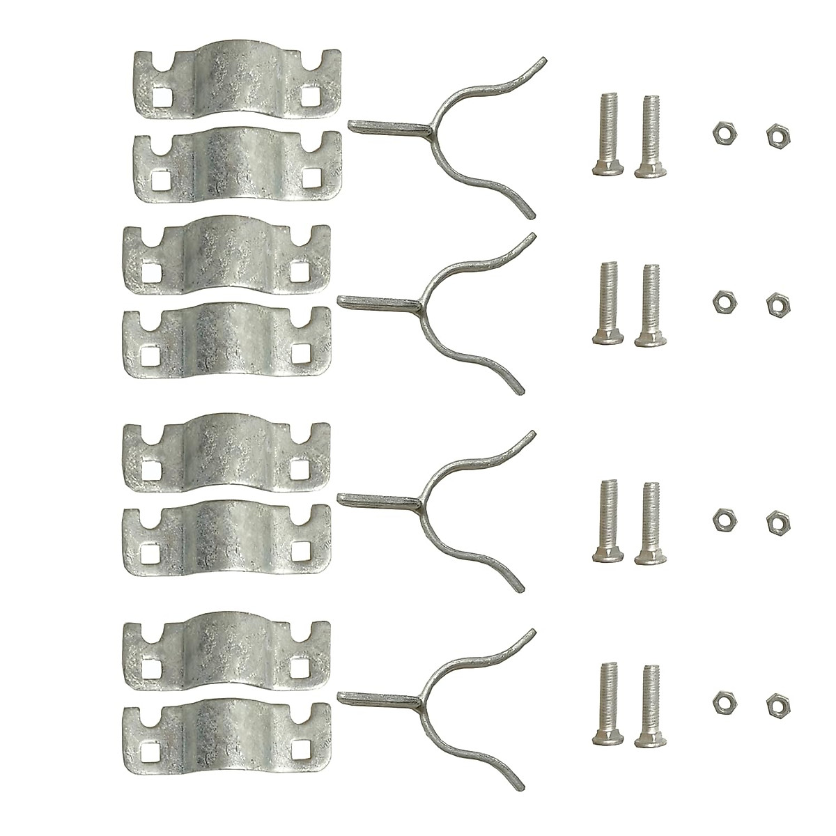 Chain Link Gate Latch，1-3/8" x 1-3/8" Chain Link Fence Gate Fork Latch for Chain Link Fence Gate Frames with Padlock Hole Wall Mount to Gate Post or Wall