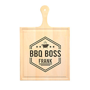 Custom Cutting Board | Personalized Cutting Board | Charcuterie Board | Custom Steak Board | Personalized Bbq Board | Cutting Board for Kitchen | Gift for Dad (With Handle)