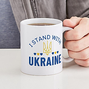 CafePress I Stand With Ukraine Ceramic Coffee Mug, Tea Cup 11 oz