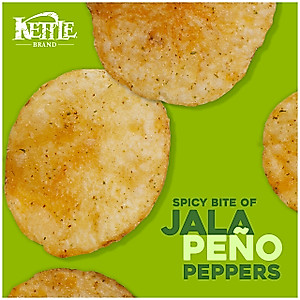 Kettle Brand Jalapeno Kettle Potato Chips, Gluten-Free, Non-GMO, 7.5 oz Bag