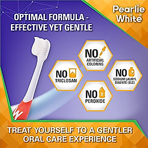 Pearlie White Active Remineralization Fluoride Free Toothpaste | 3.8oz/110gm | Remineralizing Toothpaste for Tooth Enamel Repair | Helps Remove Stains | Contains Hydroxyapatite and Xylitol | Pack of 1