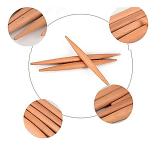 Cabilock French Rolling Pin Wooden Rolling Pin Wooden French Rolling Pin for Pasta Cookie Dough Pastry Bakery Pizza Fondant Chapati French Rolling Pin Dumpling Dough