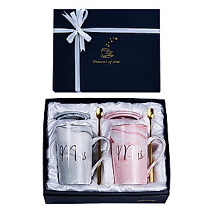 Jumway Mrs and Mrs Coffee Mugs Lesbian Girlfriend Wedding Gifts Unique Gift Mugs for Lesbian Couple Gifts