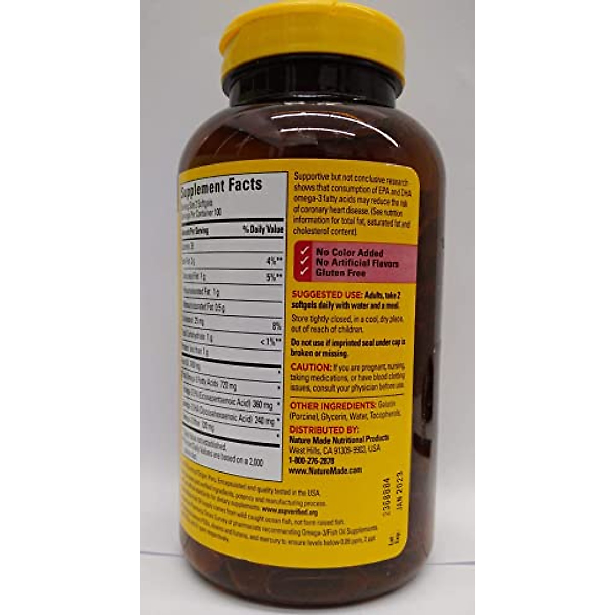 Nature Made Fish Oil 1200 Mg (360 Mg Omega-3) 200 Liquid Softgels