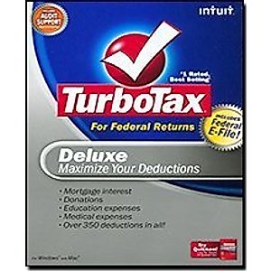 Intuit, Inc. TurboTax 2008 Deluxe Federal Returns + eFile Tax Software for WIN/MAC