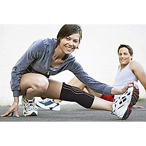 THX4COPPER Sports Compression Knee Brace for Joint Pain and Arthritis Relief, Improved Circulation Support for Running, Jogging, Workout,Gym-Best Knee Sleeve-Large