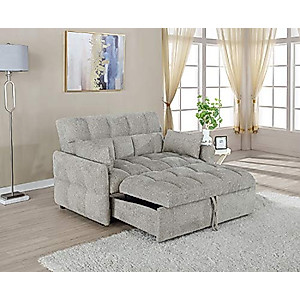 Coaster Furniture Cotswold Tufted Cushion Sleeper Sofa Bed Beige Sofa Bed 508307