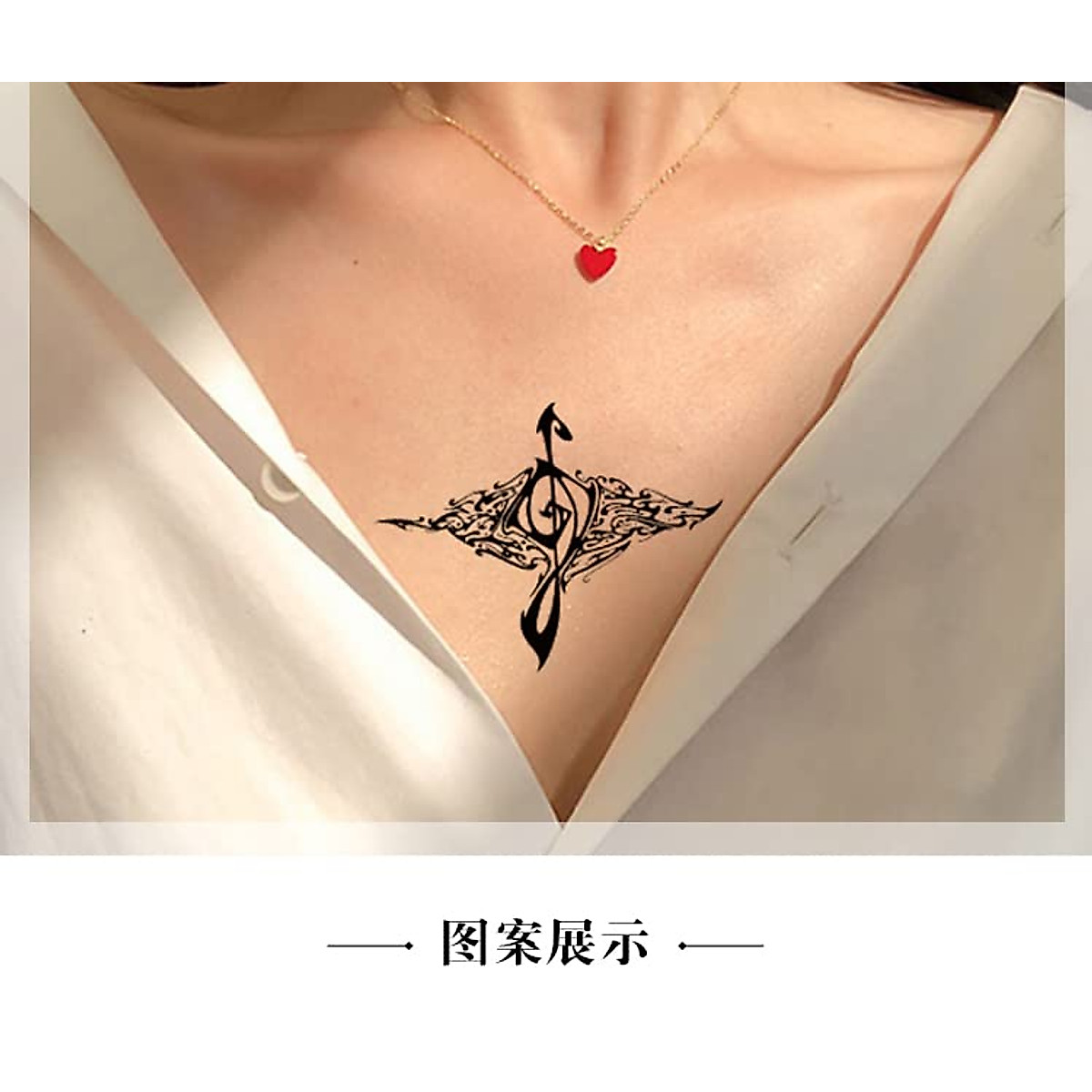 30 Different Patterns Dark Tattoo Stickers Waterproof Lasting Simulation Tattoo Unisex Temporary Stickers (F)