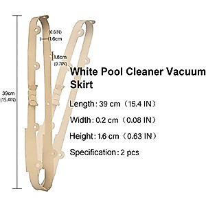 ATIE Pool Cleaner Vacuum Skirt Compatible with Pentair Kreepy krauly Great White GW9500 and Dorado 360151 Pool Cleaner GW9508 Vacuum Skirt (2 Pack)