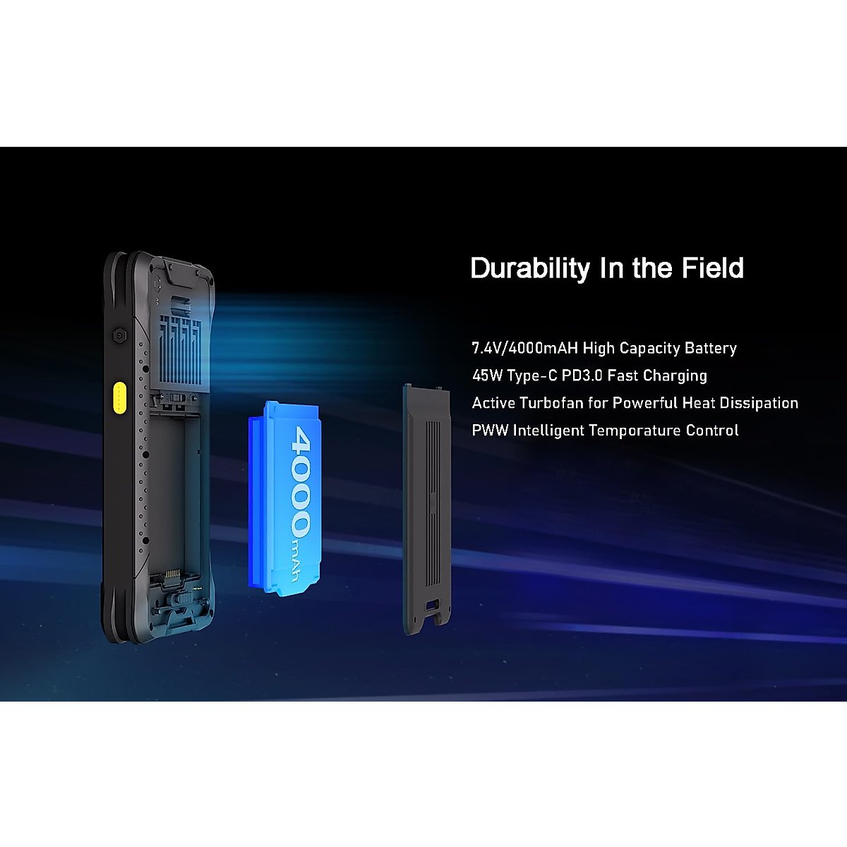 Vanquisher 6.5-inch Rugged PDA Windows 11 IOT Handheld Data Terminal with 1D & 2D Barcode Scanner (Honeywell N3680), 8GB RAM +128GB, for Enterprise Mobile Applications