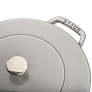 Staub Cast Iron 3.75-qt Essential French Oven - Graphite Grey, Made in France