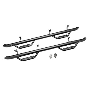 N-Fab Nerf Steps | Textured Black, Wheel-to-Wheel | T0580CC-TX | Fits 2005-2015 Toyota Tacoma Double Cab 5' Short Bed, SRW Gas