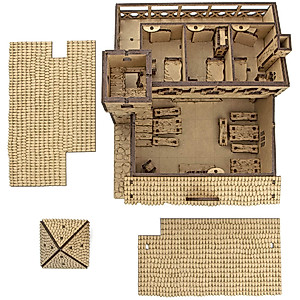 TowerRex Tavern DND Terrain 28mm - Fantasy Miniature for Warhammer, Pathfinder and D&D Tabletop Games