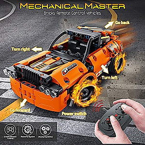 VATOS STEM Building Toys for Kids - 2-in-1 Tech Remote Control Car Building Kits | RC Racing Cars Building Bricks & Construction Vehicle Engineering Kits Toys for Boys Girls Aged 6 7 8 9 10 11 12+