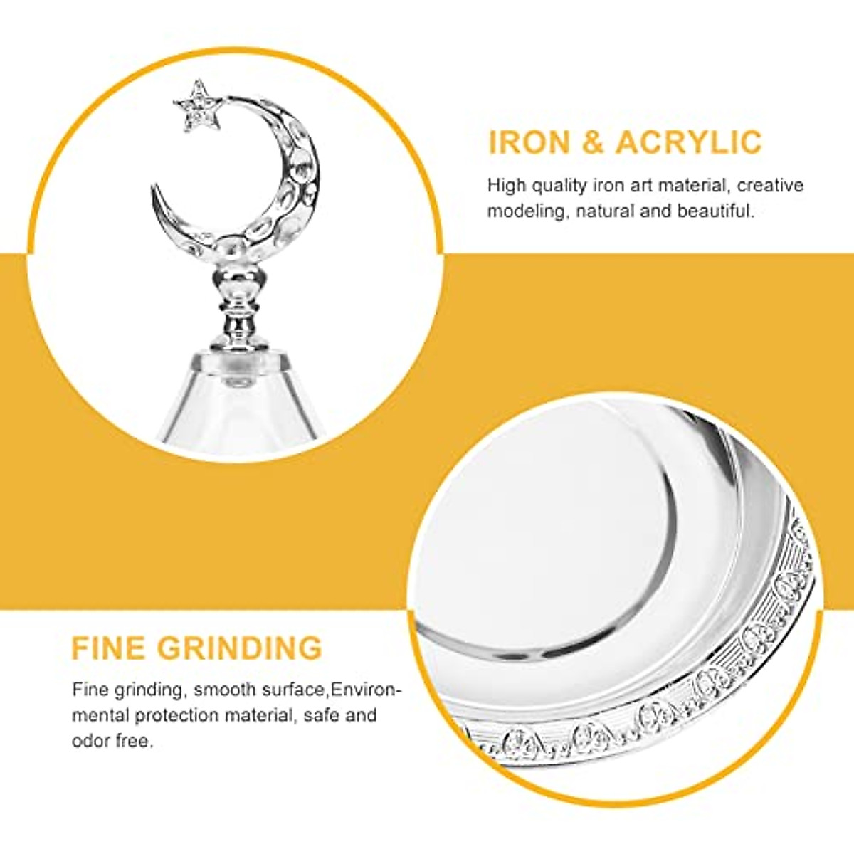 YARNOW Metal Cake Tray with Clear Dome Round Cookie Tray Silver Food Serving Plate Dish Platter Holder Heavy Weight Cheese Dish for Home Kitchen