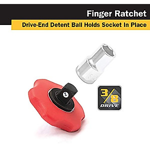 Titan 12091 3/8-Inch Drive 72-Tooth Finger Ratchet
