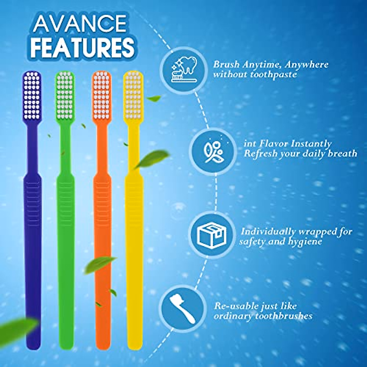 Prepasted Toothbrush Individually Wrapped - Travel Ready Bulk