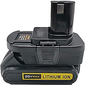 GESHUPOR Battery Adapter for Dewalt for Milwaukee 20V/18V Li-Ion Battery Convert to for Ryobi 18V P108 ABP1801 Battery with USB Port