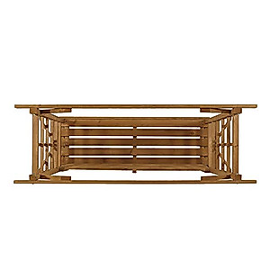 Christopher Knight Home Lydia Traditional Firwood Arbor Bench, Teak