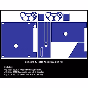 3D Carbon Fiber Gun Metal Gray - Air Release Vinyl Decal Mod Skin Kit by System Skins - Compatible with Microsoft Xbox 360E