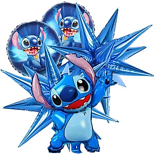 5PCS Cartoon Balloons 18" and 22" Cartoon Birthday Party Decorations for Cartoon Balloons Arch Birthday Party Decorations