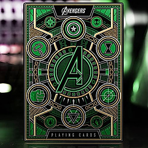 theory11 Avengers Green Edition Premium Playing Cards - Marvel Studios' The Infinity Saga Deck