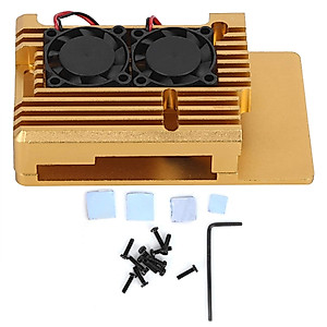 Protection Enclosure Box Armor Case W Dual Cooling Fan Confidential Structure Industrial for Raspberry Pi 3 Model 2B 3B