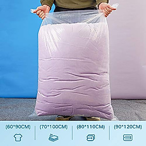 plastic bag，storage bags，storage，large storage bags，jumbo storage bags，large plastic bags,Set of 6 (Medium(35×23）)