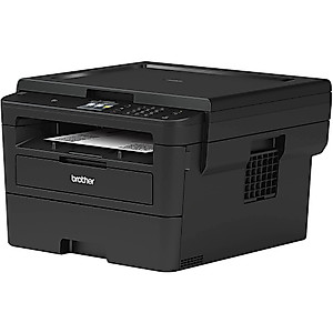 Brother HL-L2395DWA All-in-One Wireless Monochrome Laser Printer with Scanner and Copier for Home Office, Black - 36 ppm, 2400 x 600 dpi, 250-sheet, Auto Duplex Printing, NFC, Hi-Speed USB