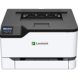 Lexmark C3224dw Color Laser Printer with Wireless Capabilities, Standard Two Sided Printing, Two Line LCD Screen with Full-Spectrum Security and Prints Up to 24 ppm (40N9000) (Renewed)