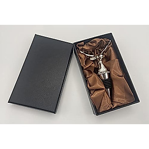 Deer Wine Stoppers ,Food-grade Stainless Steel Wine Stopper with Gift Box,Reusable Wine Corks,Good for Gifts, Bars, Holiday Parties