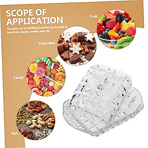 IFANLANDOR Cupcake Display Stand Clear Cake Stand Mini Cupcake Stand Cupcake Holder with Lid Cupcake Stands Clear Display Stand Centerpiece Table Decorations Fruit Tray Dessert Glass Plate