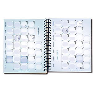 MOON DIARY 2024 Datebook Calendar Personal Organiser (EST - Eastern Time)