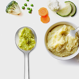 TeamFar Toddler Spoons, Stainless Steel Toddler Kids Spoon Set Silverware, Non Toxic & Healthy, Cute Animals & Attached Travel Case - 6 Pieces