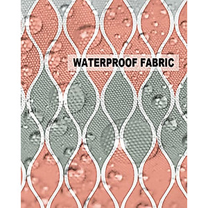 Outdoor Throw Pillow Cover Abstract Geometry Lines Art Waterproof Cushion Covers 2 Pack Raindrop Stripe Pink Grey Gradient Pillow Cases Home Decoration for Patio Garden Couch Sofa