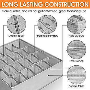 31 PCS Drawer Organizer Set for Bedroom Bathroom, 25 Pcs Clear Plastic Drawer Organizer Trays and 6 Pack Drawer Organizers for Clothing