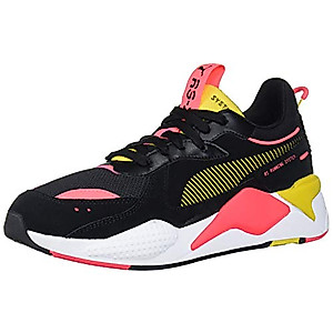 PUMA Men's RS-X Sneaker, Black-Sulphur, 6.5